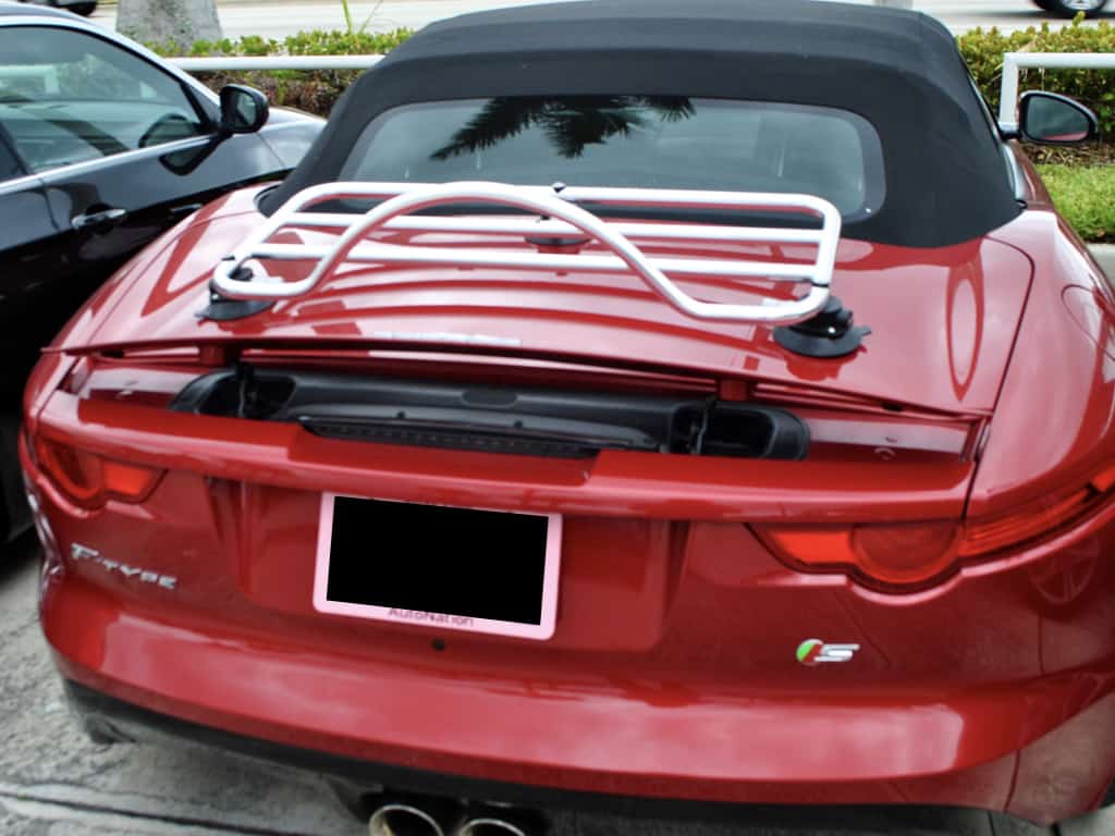 Jaguar F Type cabriolet Porte Bagages Noir - Convertible Luggage Racks ...