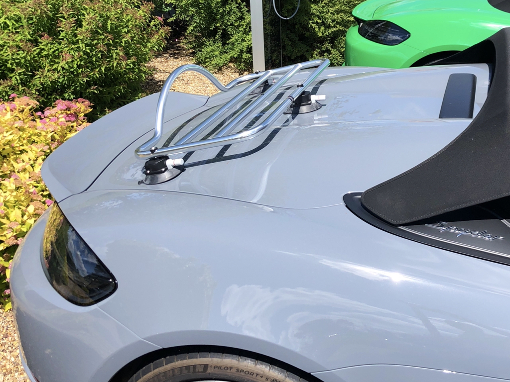 Porsche Boxster 718 spyder trunk luggage rack - Convertible Luggage ...
